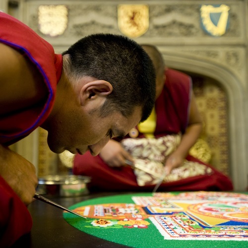 Sand Mandala Destruction Ceremony - The Corn Hall