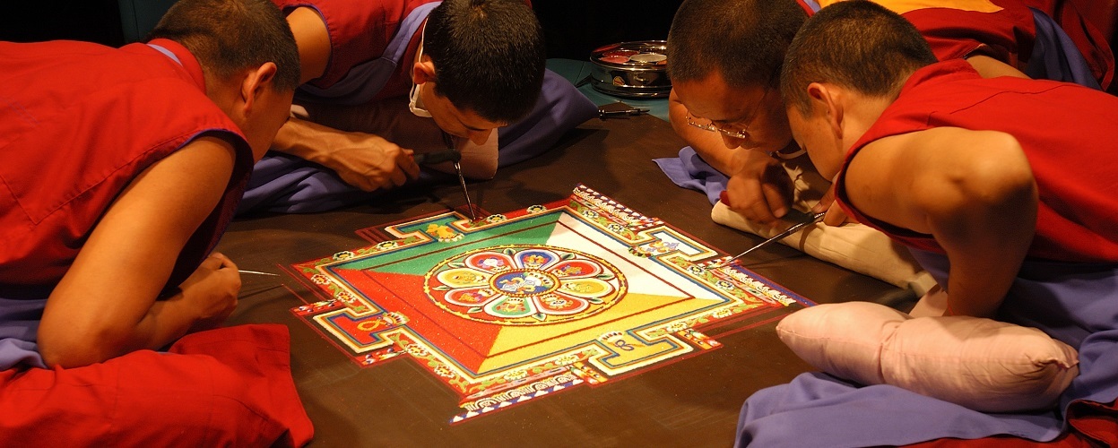 Sand Mandala Destruction Ceremony - The Corn Hall